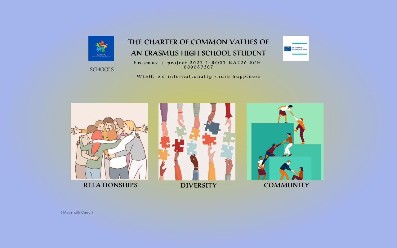 CHARTER OF COMMON VALUES